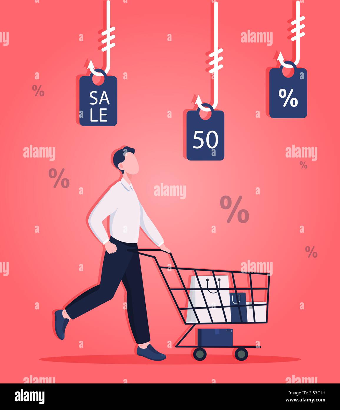Sale trap concept Stock Vector Image & Art - Alamy