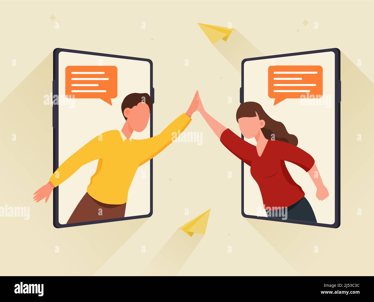 Hybrid work concept remote Stock Vector Images - Alamy