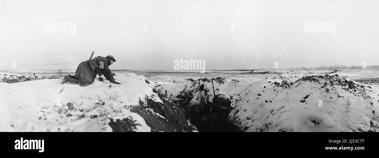 World war 1 trenches snow hi-res stock photography and images - Alamy