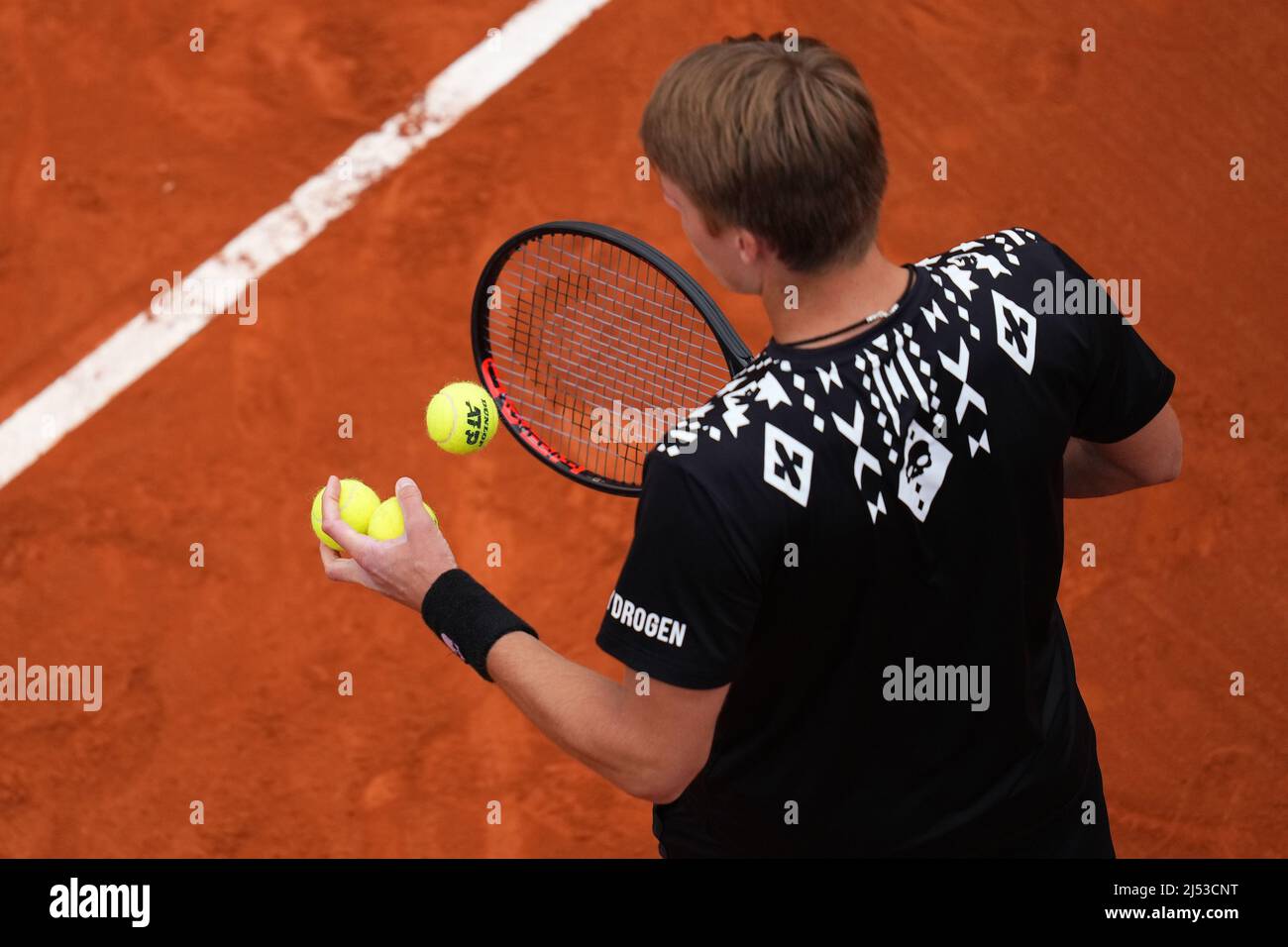 Barcelona, Spain, April 19, 2022, Ilia Ivashka during the match of ...