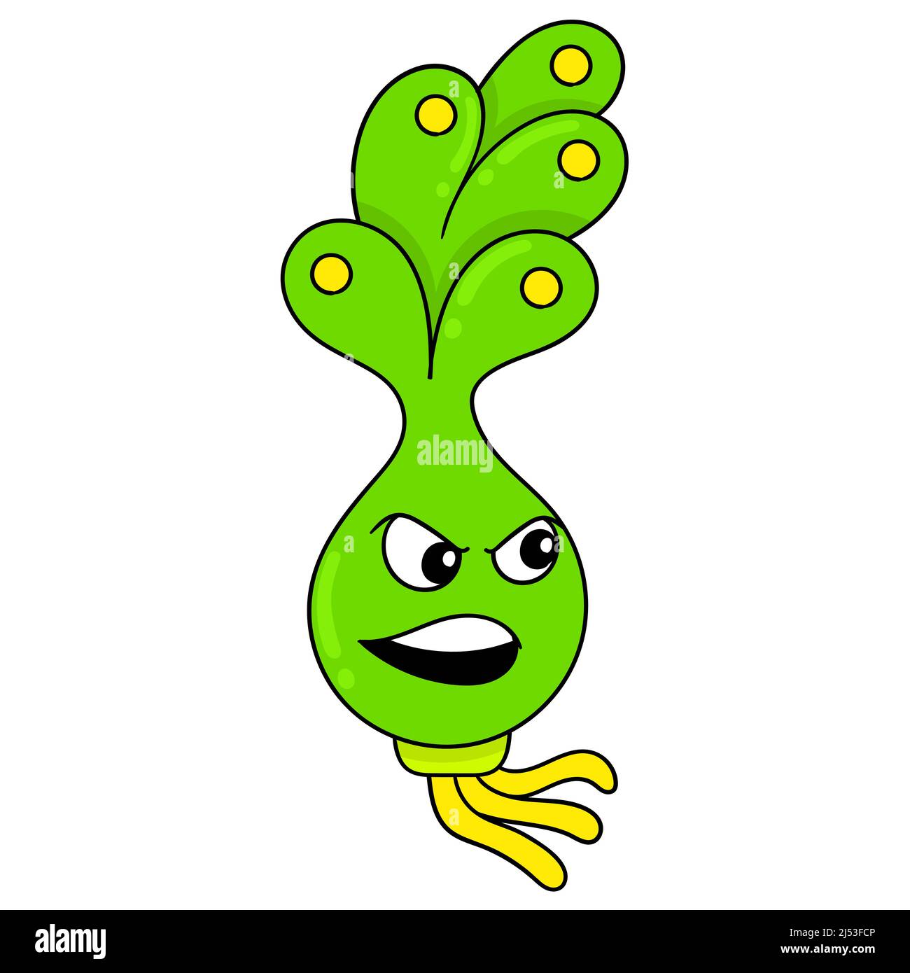Plant emoticon Stock Vector Images - Alamy