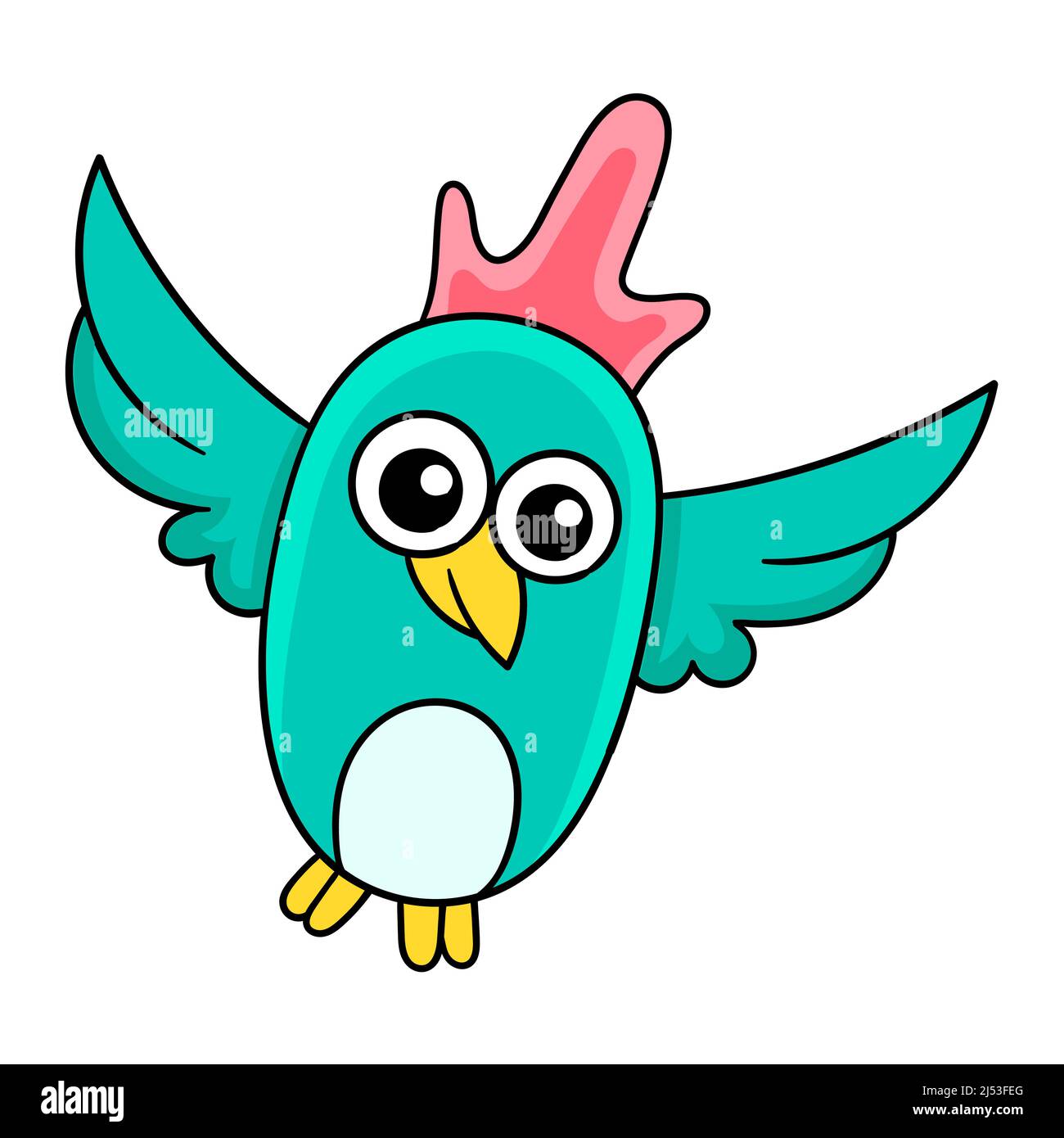 king parrot is flying Stock Vector Image & Art - Alamy