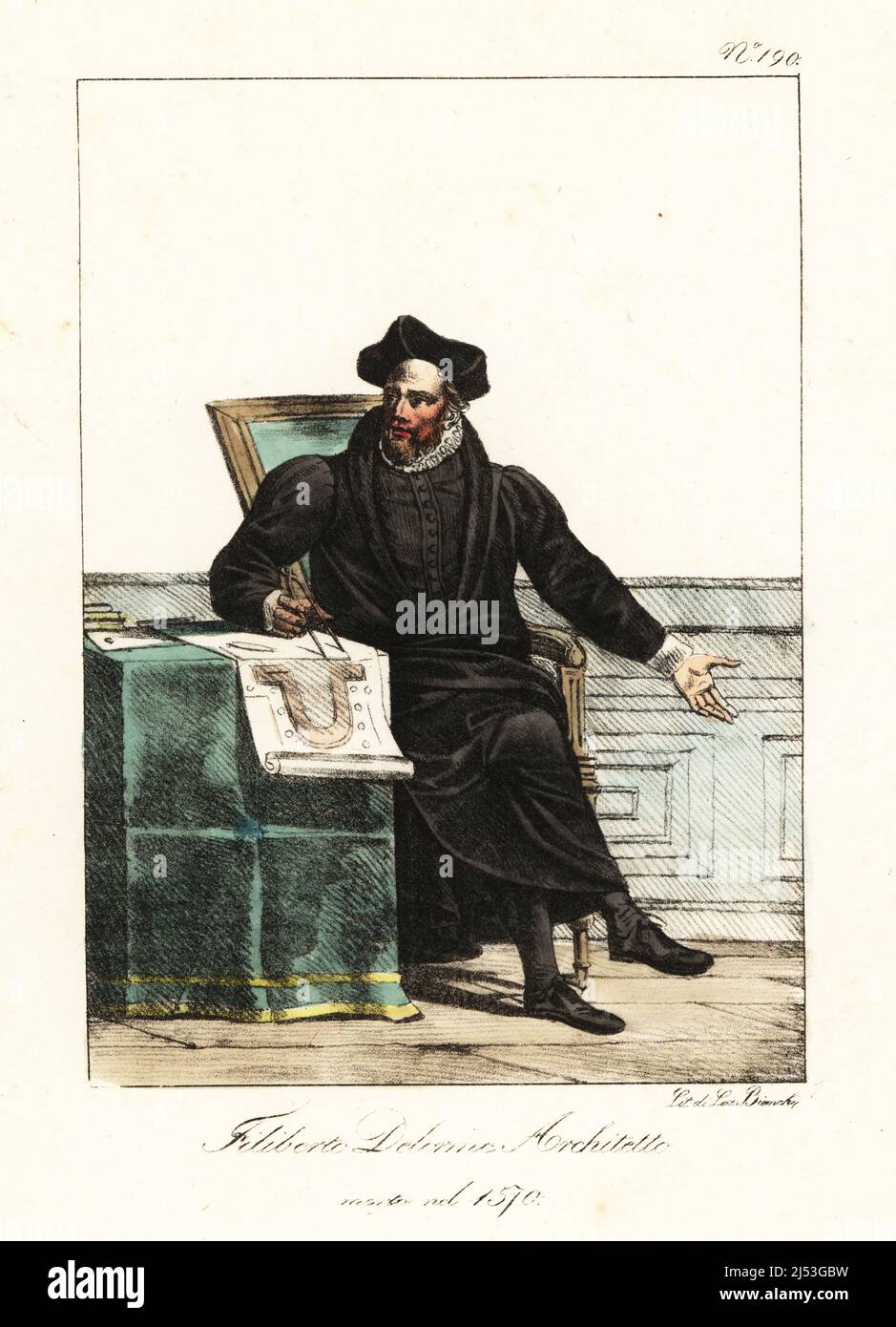 Philibert de l'Orme, 1514-1570, French architect and writer, one of the ...