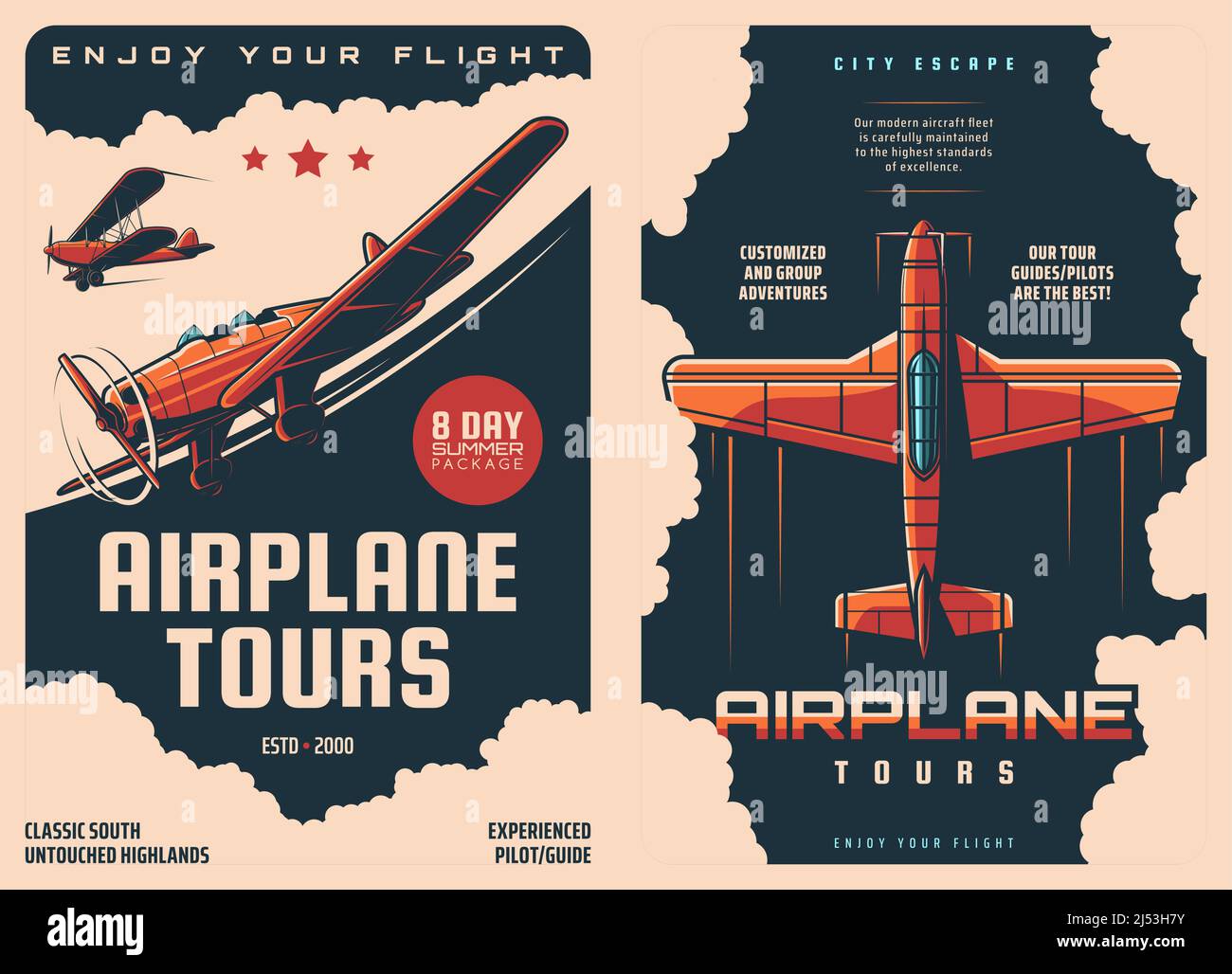 Vintage airline advertising posters Stock Vector Images - Alamy