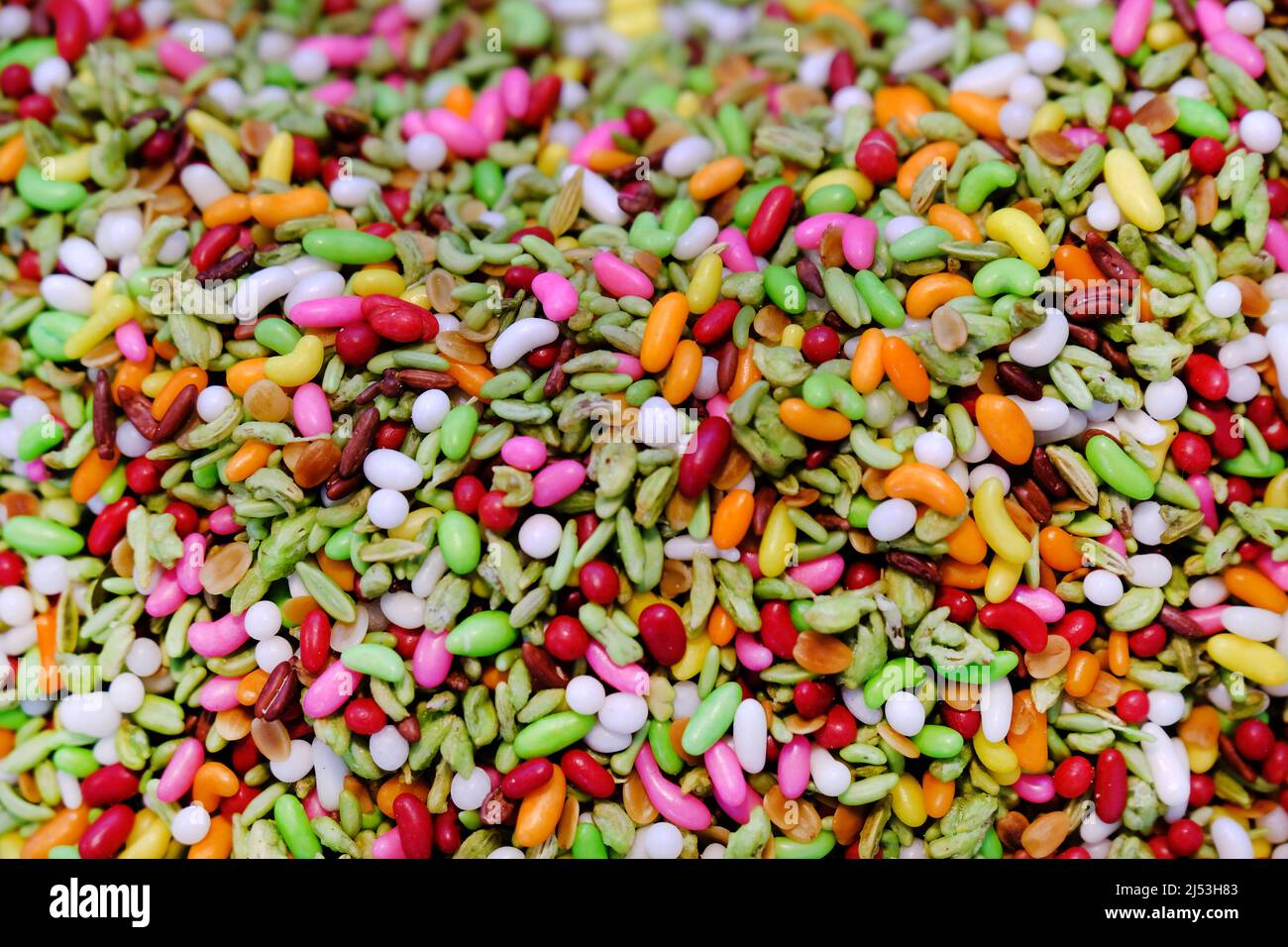 Indian variety of traditional mouth freshener in bowl for sale, mukhwas ...