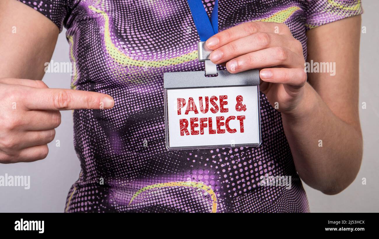 Pause to reflect hi-res stock photography and images - Alamy
