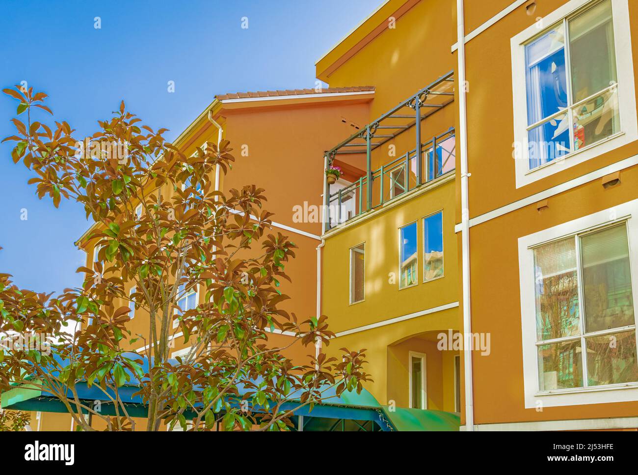 Neighborhood modern houses on sunny day in New Westminster BC, Canada ...