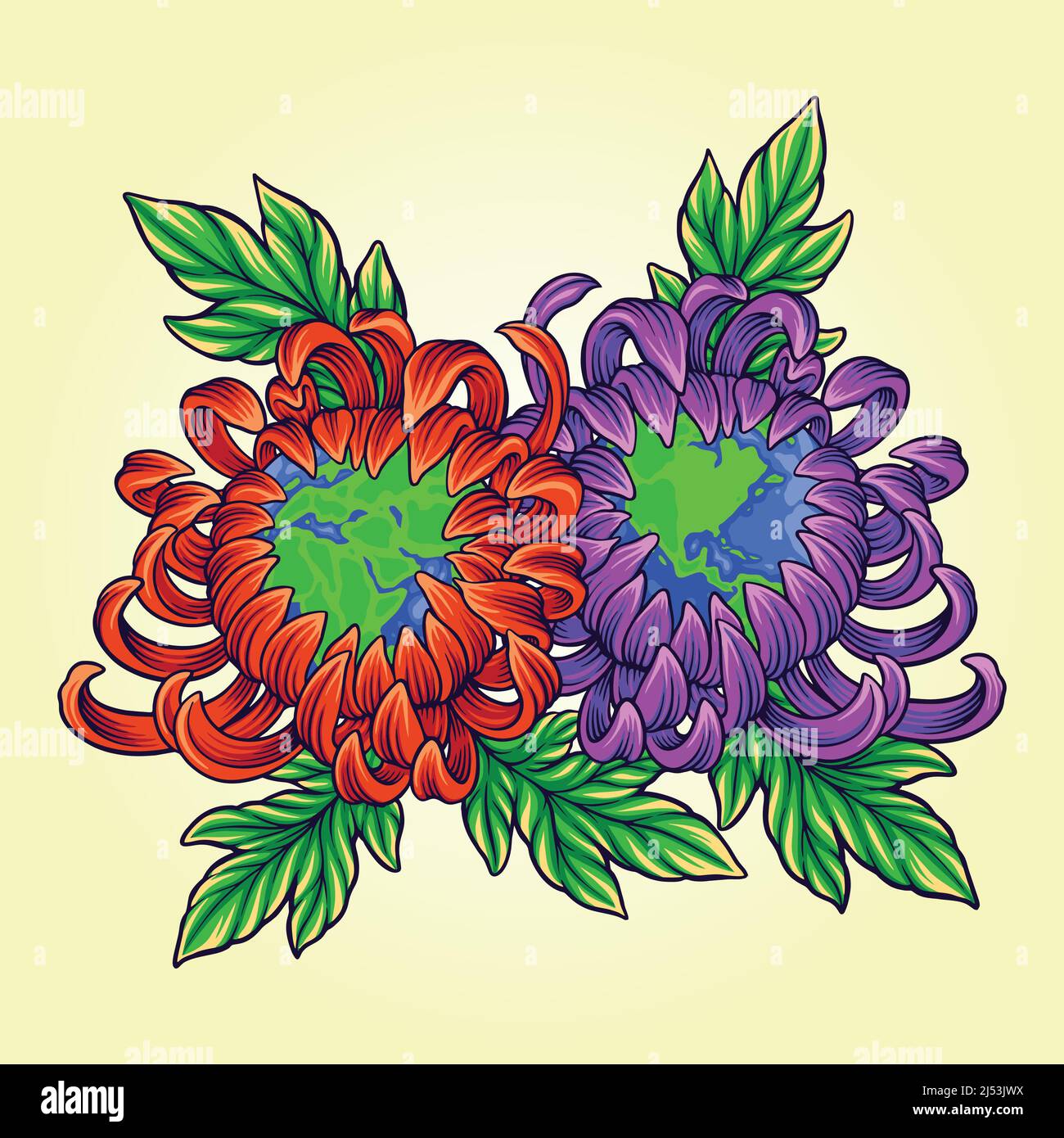 Celebrate world earth day with flourish ornate Stock Vector Image & Art ...