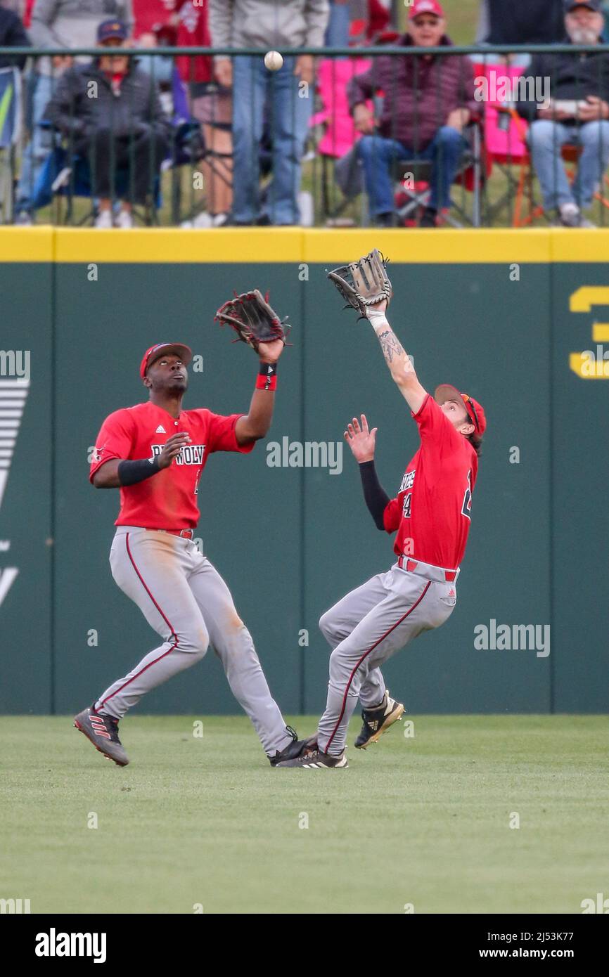 April 19, 2022: Arkansas State outfielders Jaylon Deshazier #2 and ...