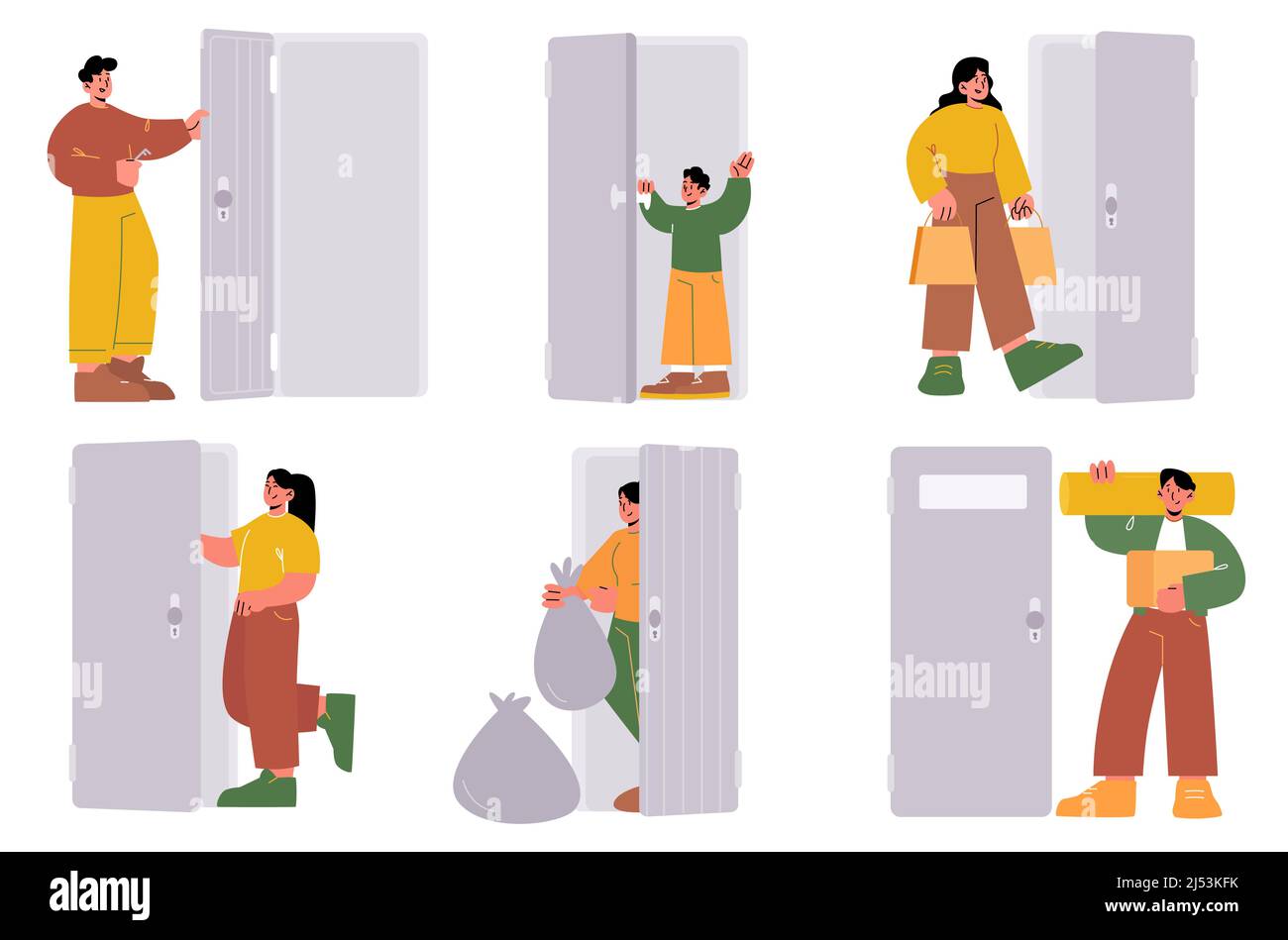 Welcome back happy child Cut Out Stock Images & Pictures - Alamy