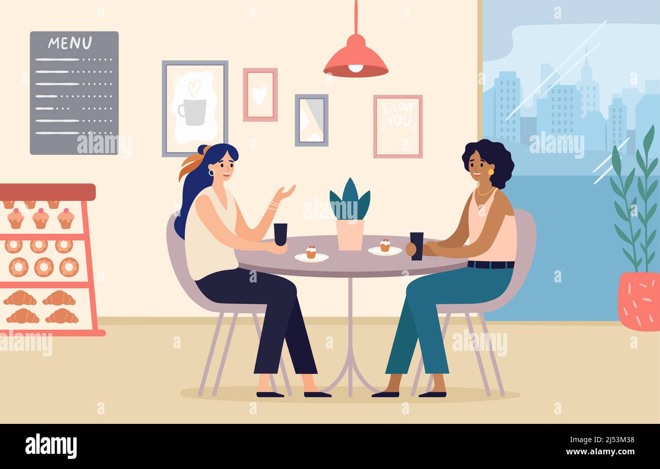 Corporate woman drinking coffee Stock Vector Images - Alamy