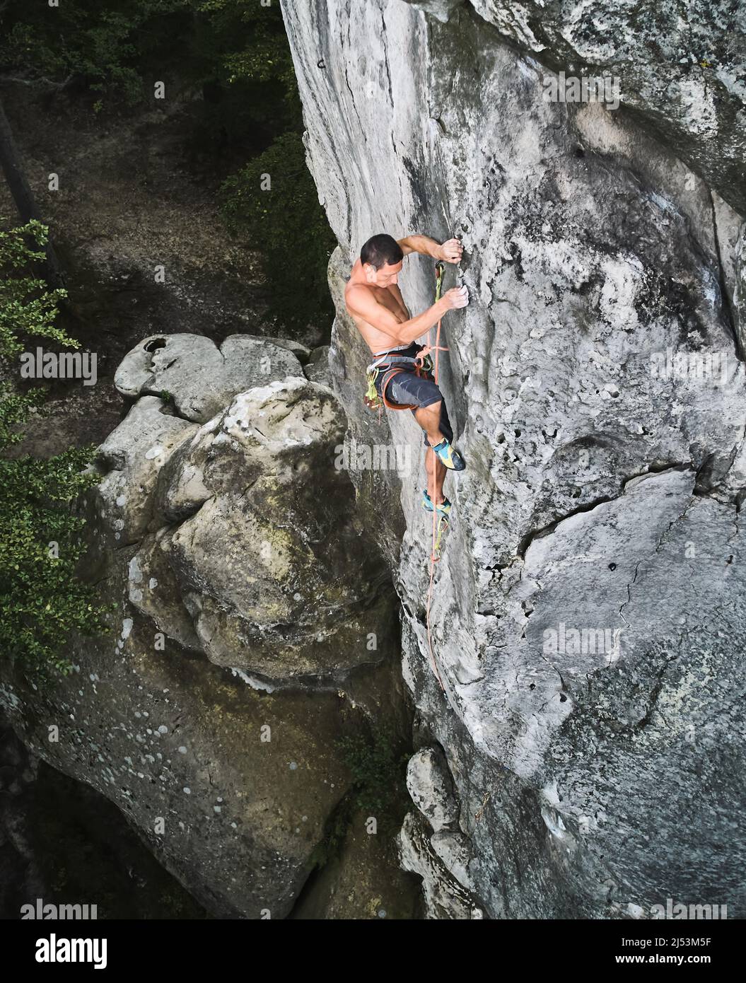 Aerial view happy active adult hi-res stock photography and images - Alamy