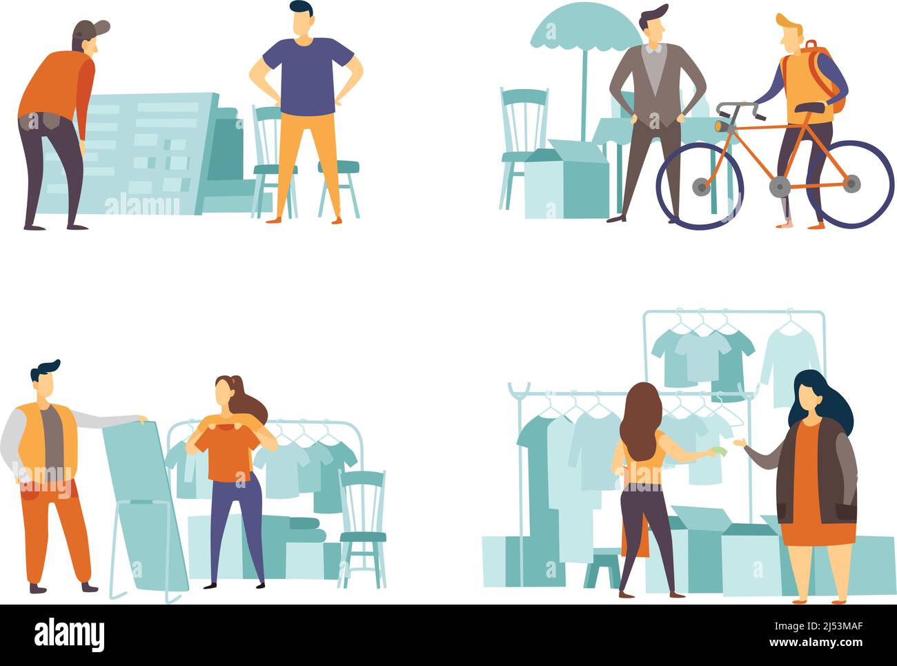 People old bazaar market Cut Out Stock Images & Pictures - Alamy