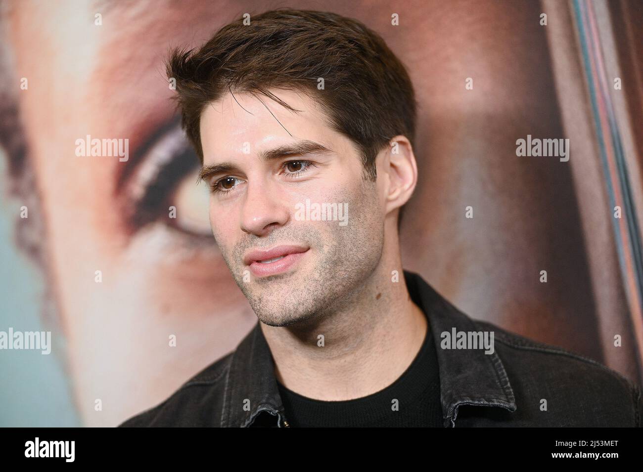 New York, NY, April 19, 2022. Actor Asher Goodman attends the “THE MAN ...