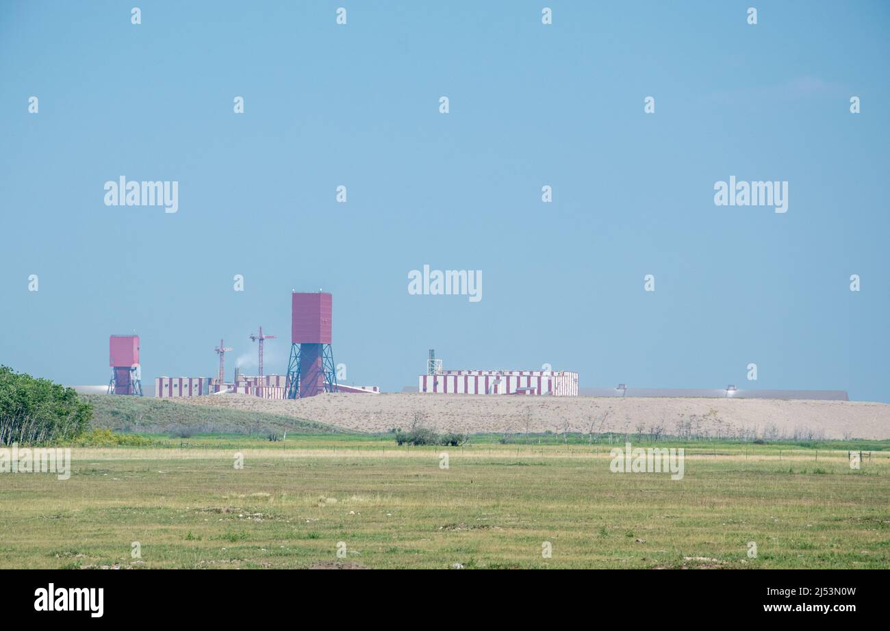 Nutrien Rocanville Potash Mine, Rocanville, Saskatchewan Stock Photo ...