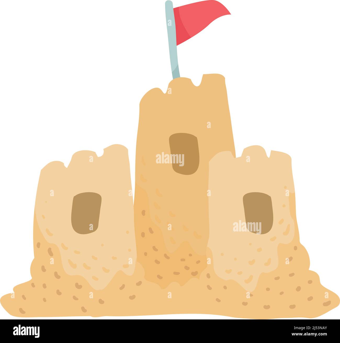 Sand castle flag Stock Vector Images - Alamy