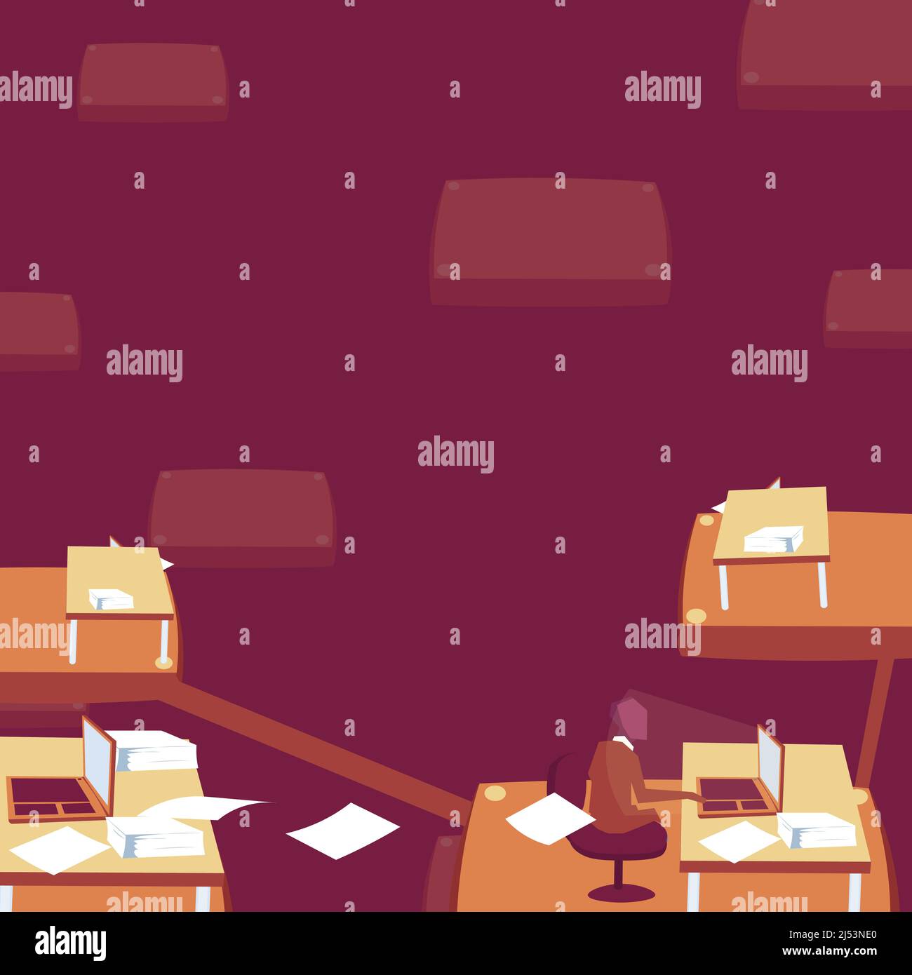 Team leader communicates virtually through computer. Male working over ...