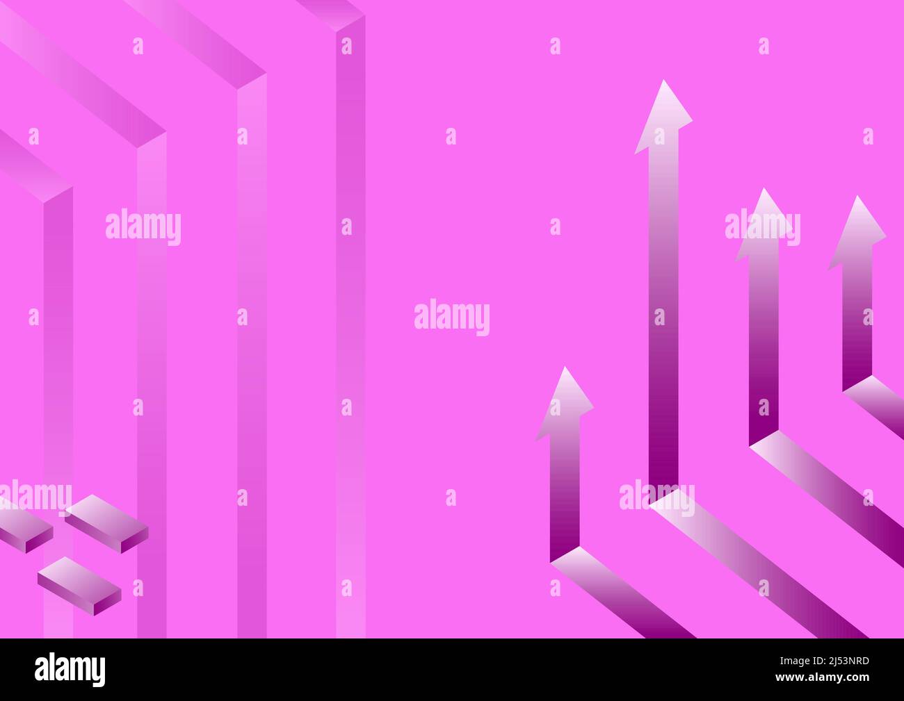 Arrow system pointing upwards symbolizing successful project completion ...