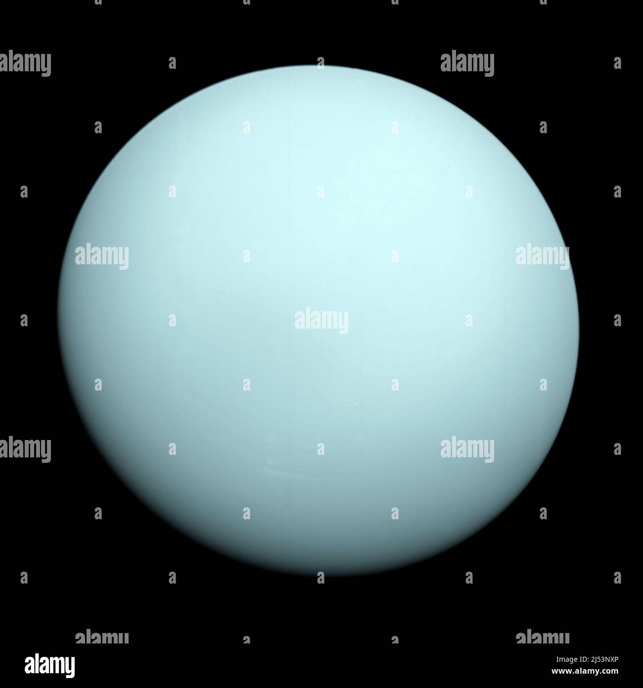 Planet Uranus and his cloudy atmosphere. Elements of this image were ...
