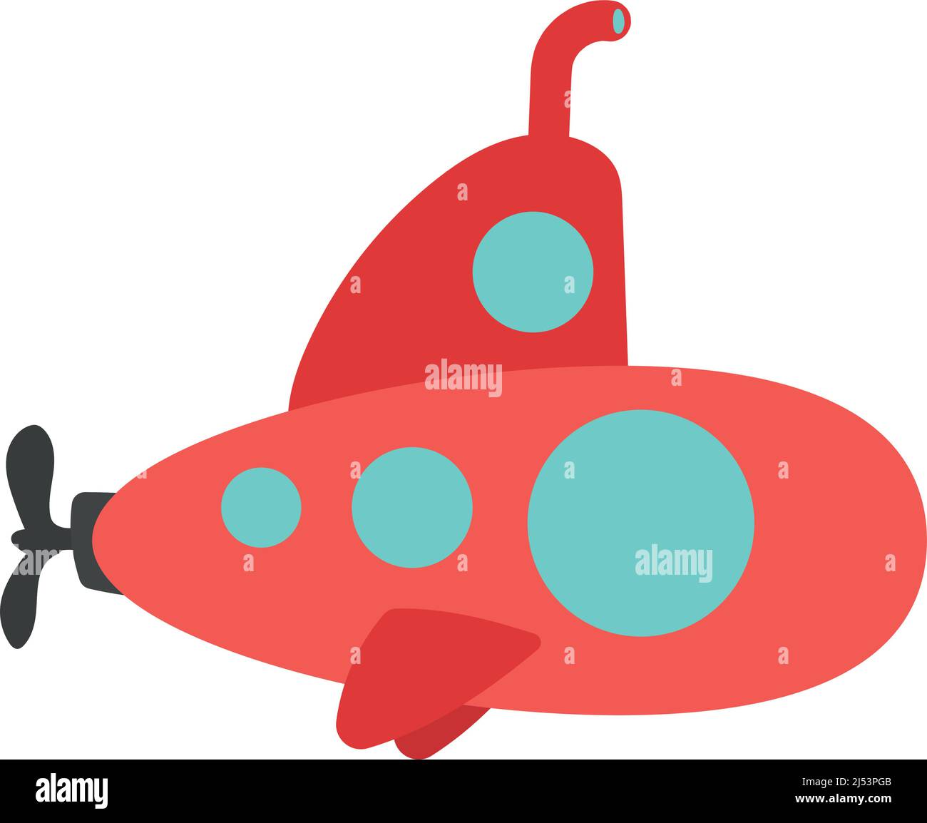 red submarine vehicle Stock Vector Image & Art - Alamy