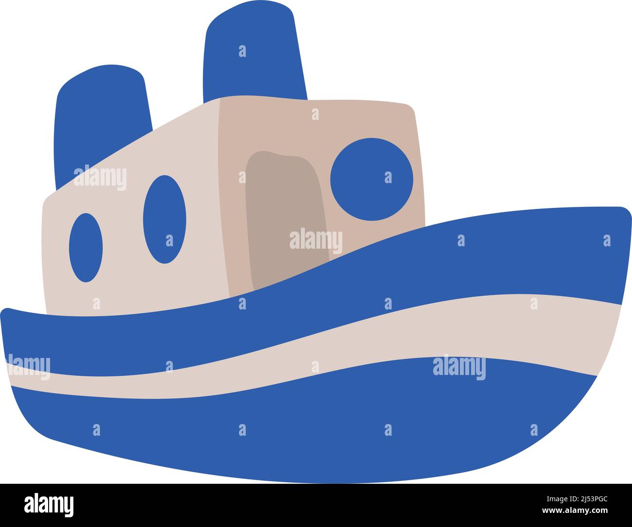 blue marine ship Stock Vector Image & Art - Alamy