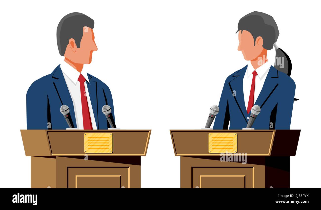 Political candidates speech Cut Out Stock Images & Pictures - Alamy