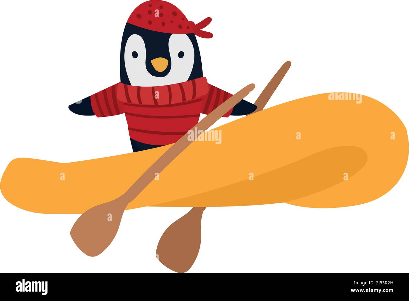 sailor penguin in boat Stock Vector Image & Art - Alamy