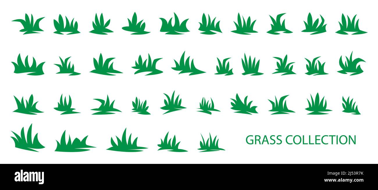 Green grass collection Stock Vector Image & Art - Alamy