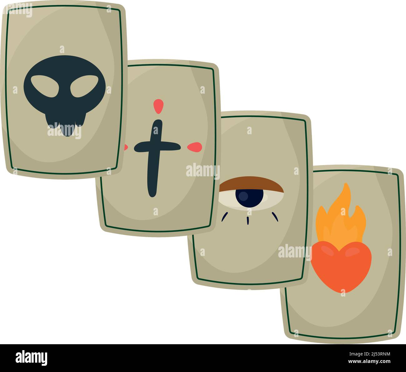 Psychic tarot cards Cut Out Stock Images & Pictures - Alamy