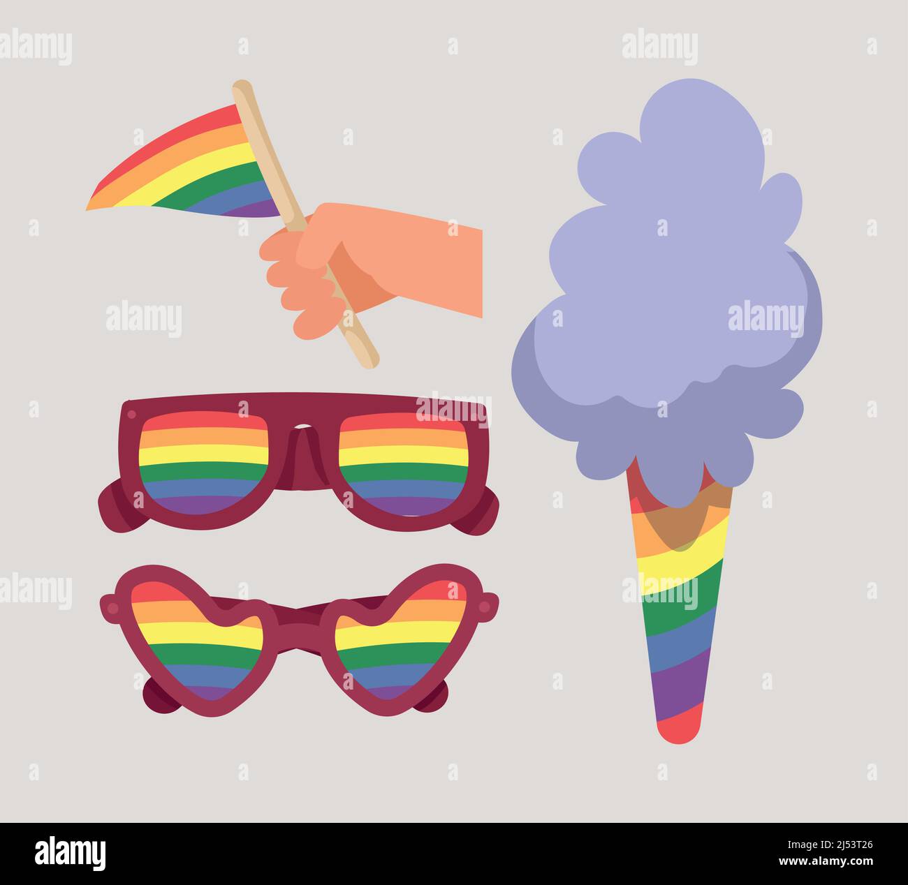 lgbtiq community four icons Stock Vector Image & Art - Alamy
