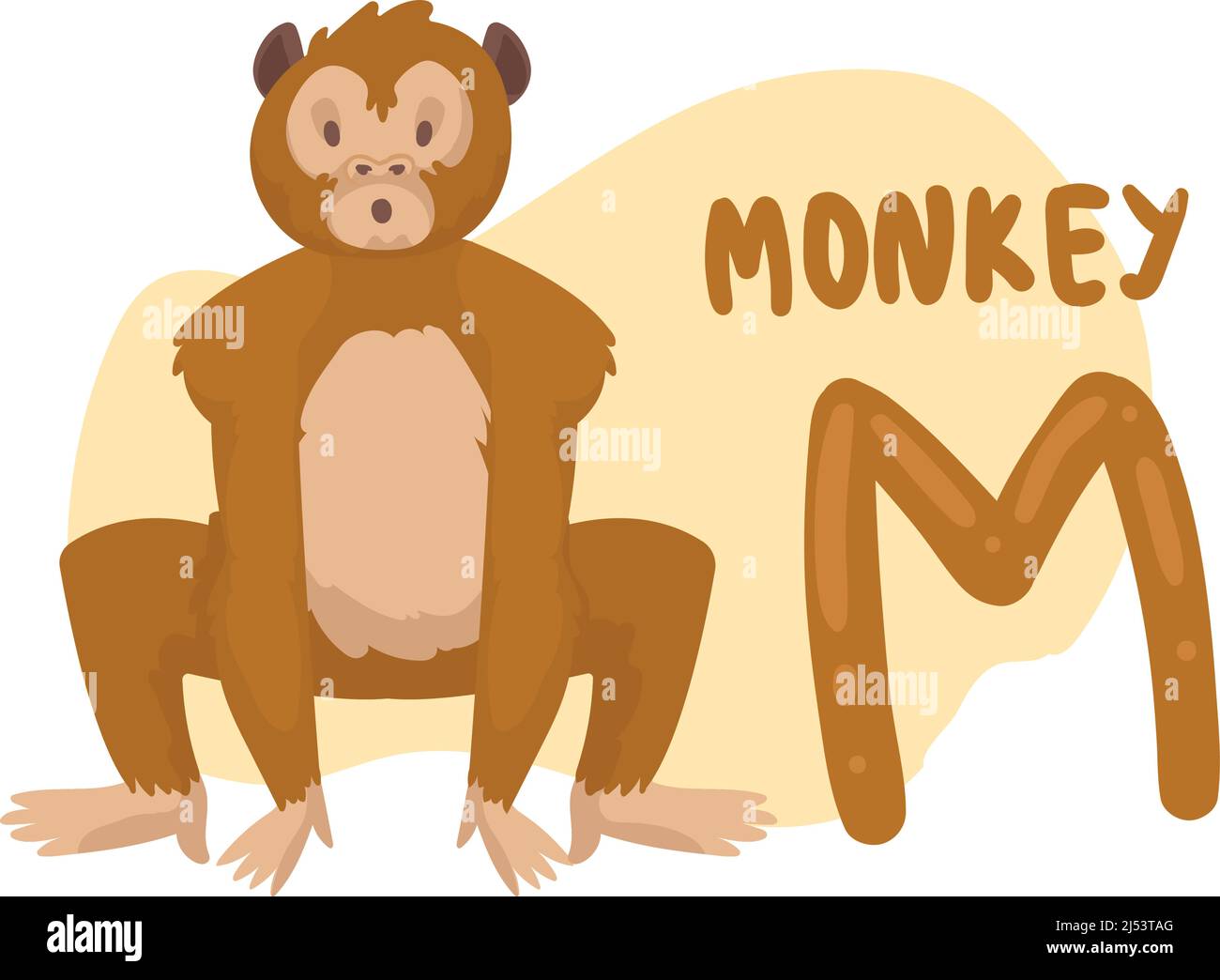 monkey and m letter Stock Vector Image & Art - Alamy