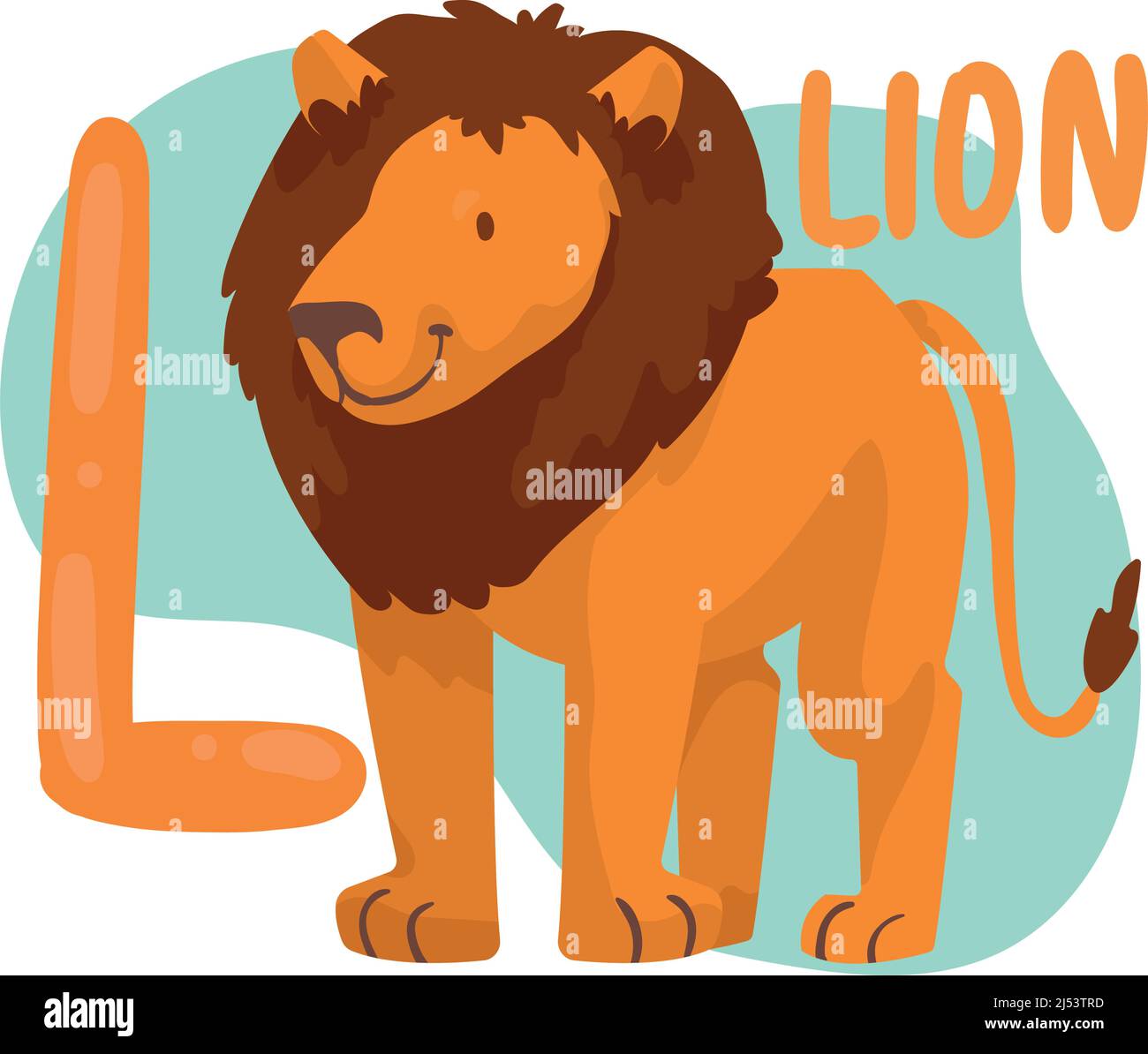 lion and alphabet letter Stock Vector Image & Art - Alamy