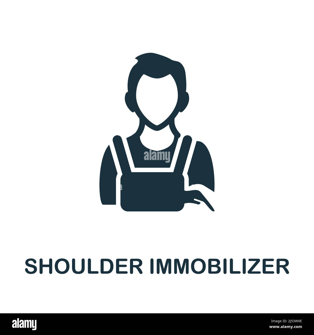 Shoulder Immobilizer icon. Monochrome simple Shoulder Immobilizer icon ...