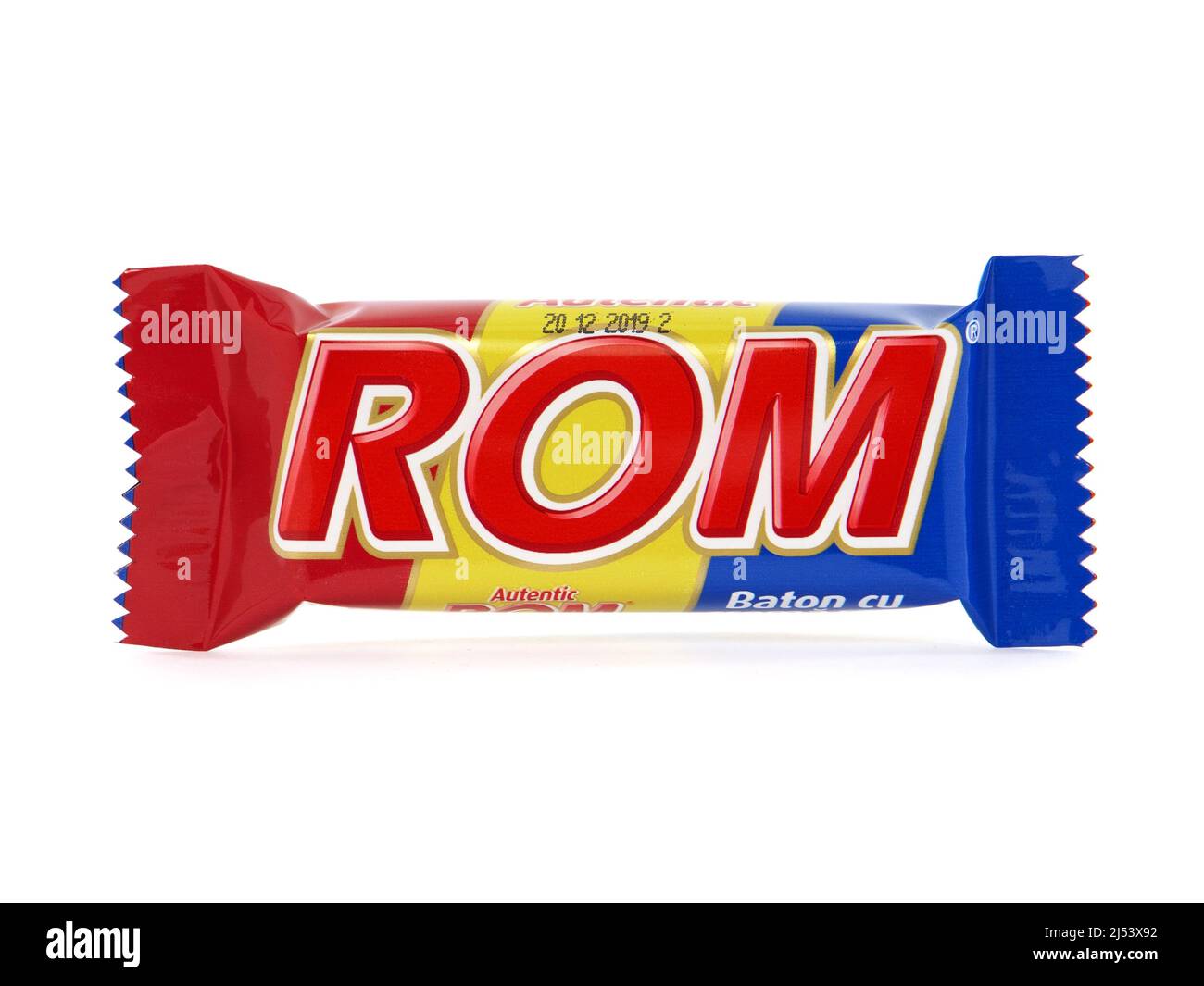 BUCHAREST, ROMANIA - MARCH 29, 2019. ROM chocolate bar Stock Photo - Alamy