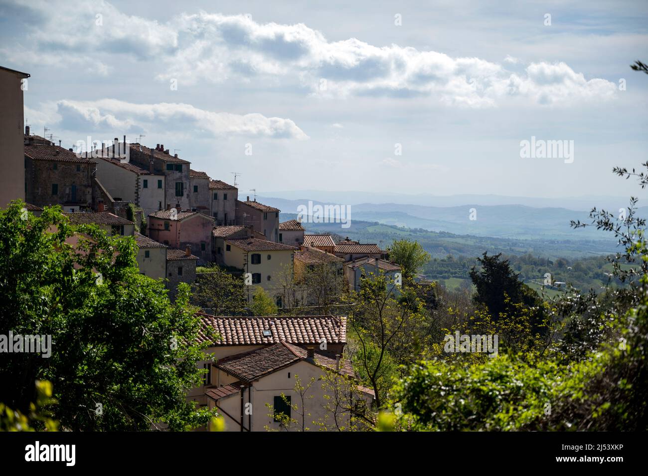 The historic medieval village of Scansano, Grosseto Province, Tuscany ...