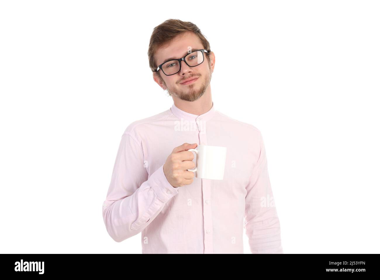 Concept of people with young man isolated on white background Stock ...