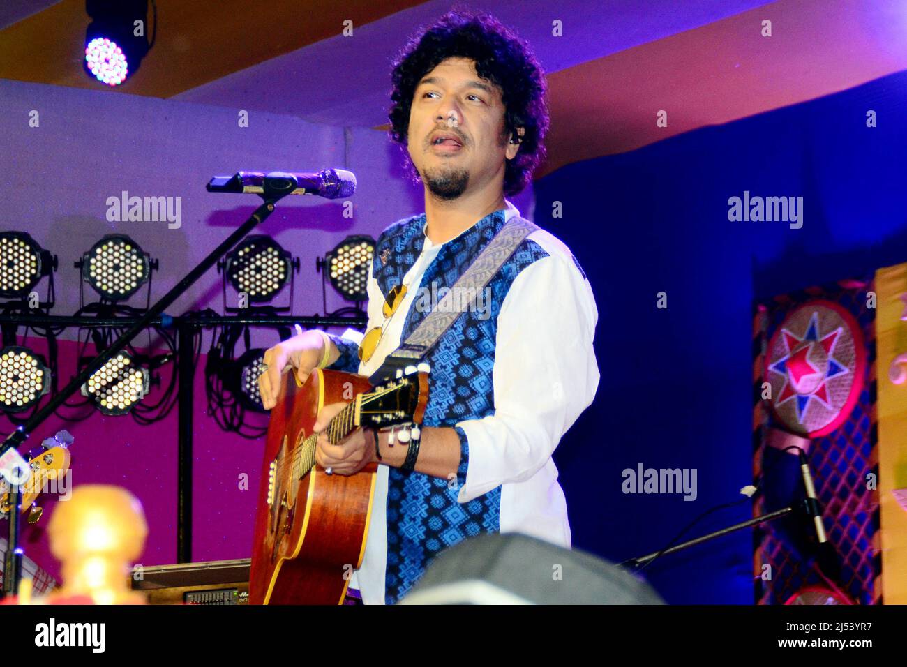 Nagaon,Assam,April 20, 2022: Bollywood singer Angarag Papon Mahanta ...