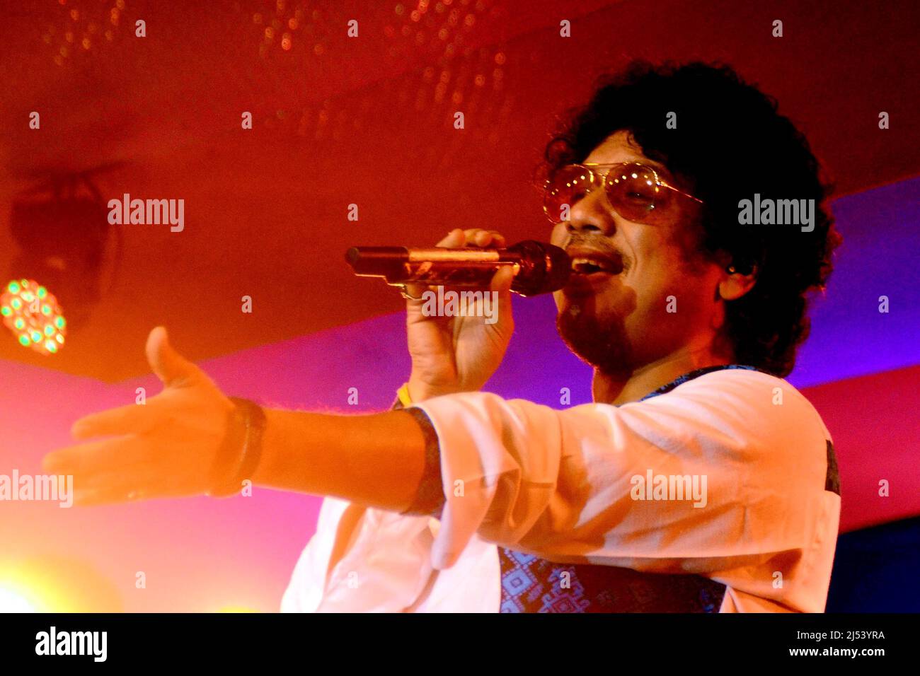 Nagaon,Assam,April 20, 2022: Bollywood singer Angarag Papon Mahanta ...