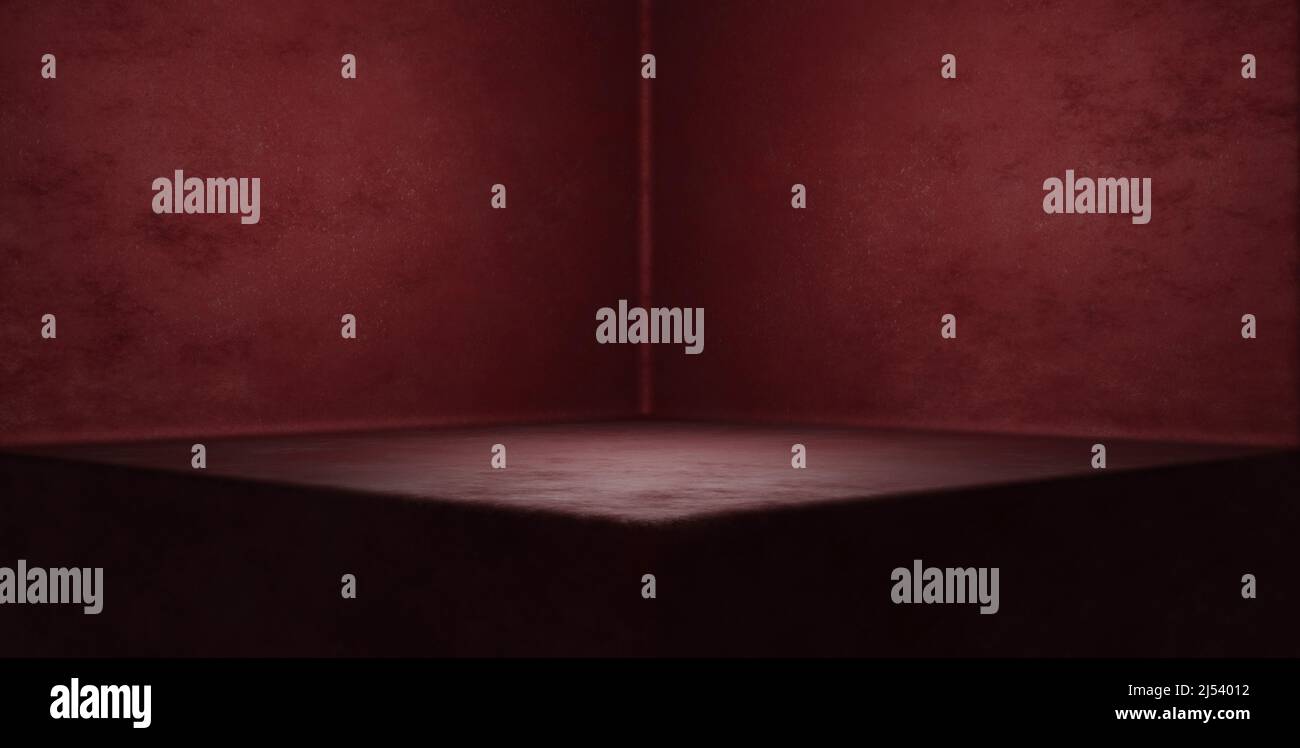 Concrete Grungy Stage Platform Lighted Dark Grungy Background Product ...