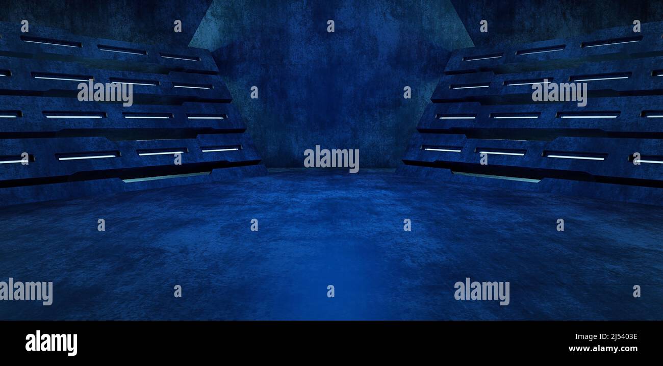 Neon Glow Futuristic Digital Future Spaceship Dark Blush Blue Banner ...