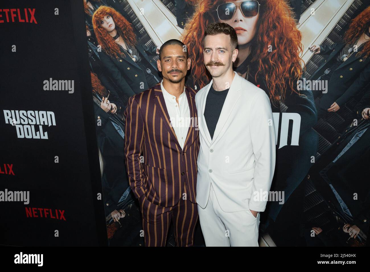 New York, USA. 19th Apr, 2022. Charlie Barnett and Drew Bender attend ...