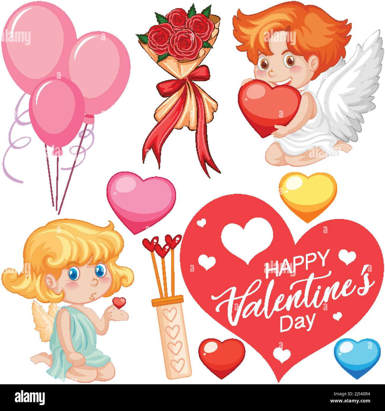Male female cupid Cut Out Stock Images & Pictures - Alamy