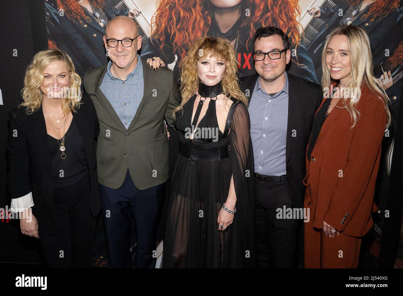 (L-R) Amy Poehler, Peter Friedlander, Natasha Lyonne, Andy Weil, and ...