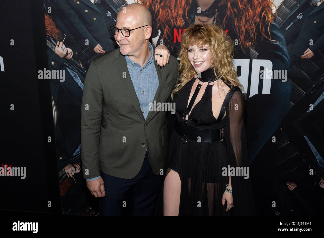 (L-R) Peter Friedlander and Natasha Lyonne attend the red carpet ...