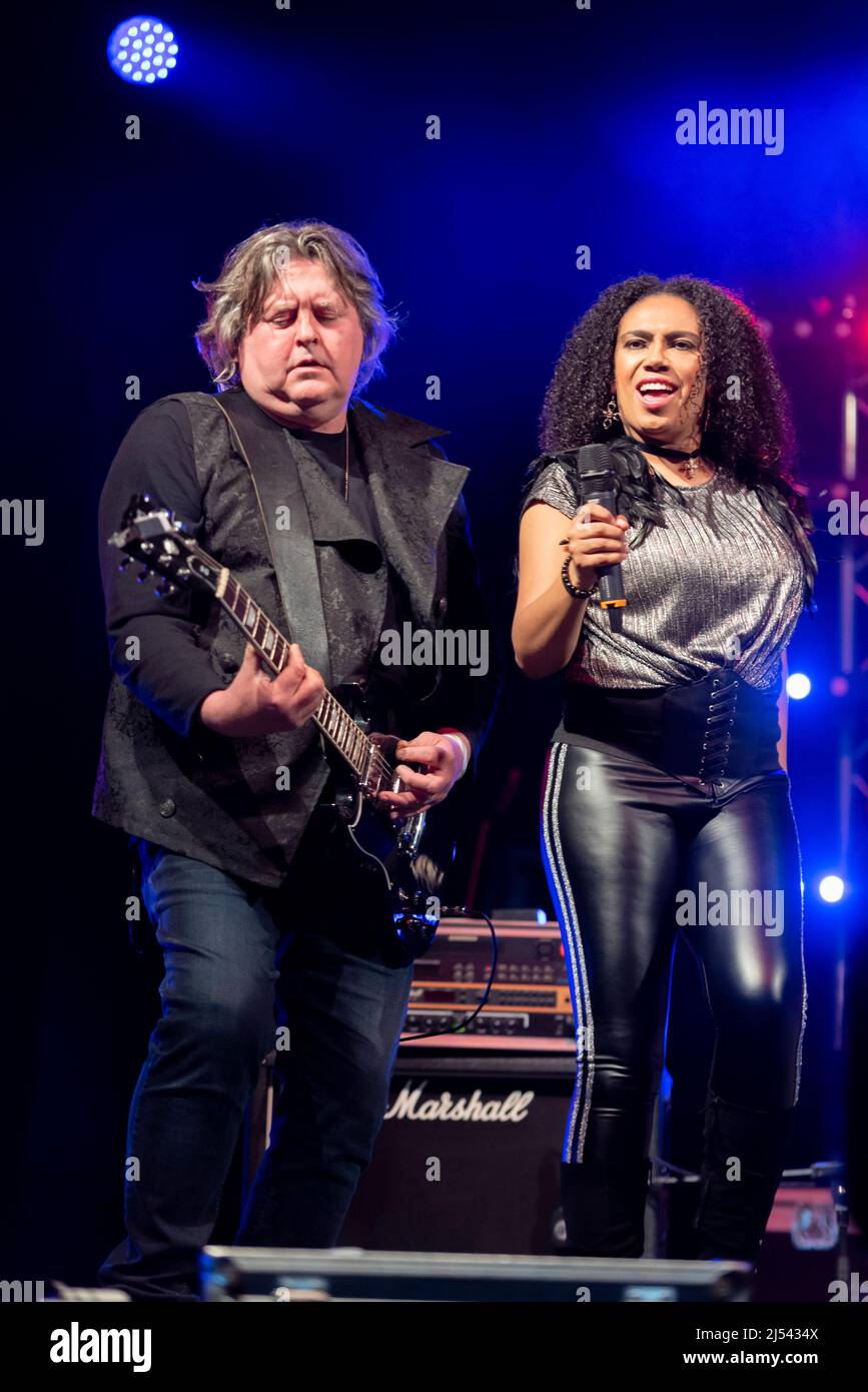 Guitarist Chris Angelow and singer Melissa Weekes of Doctor and the ...