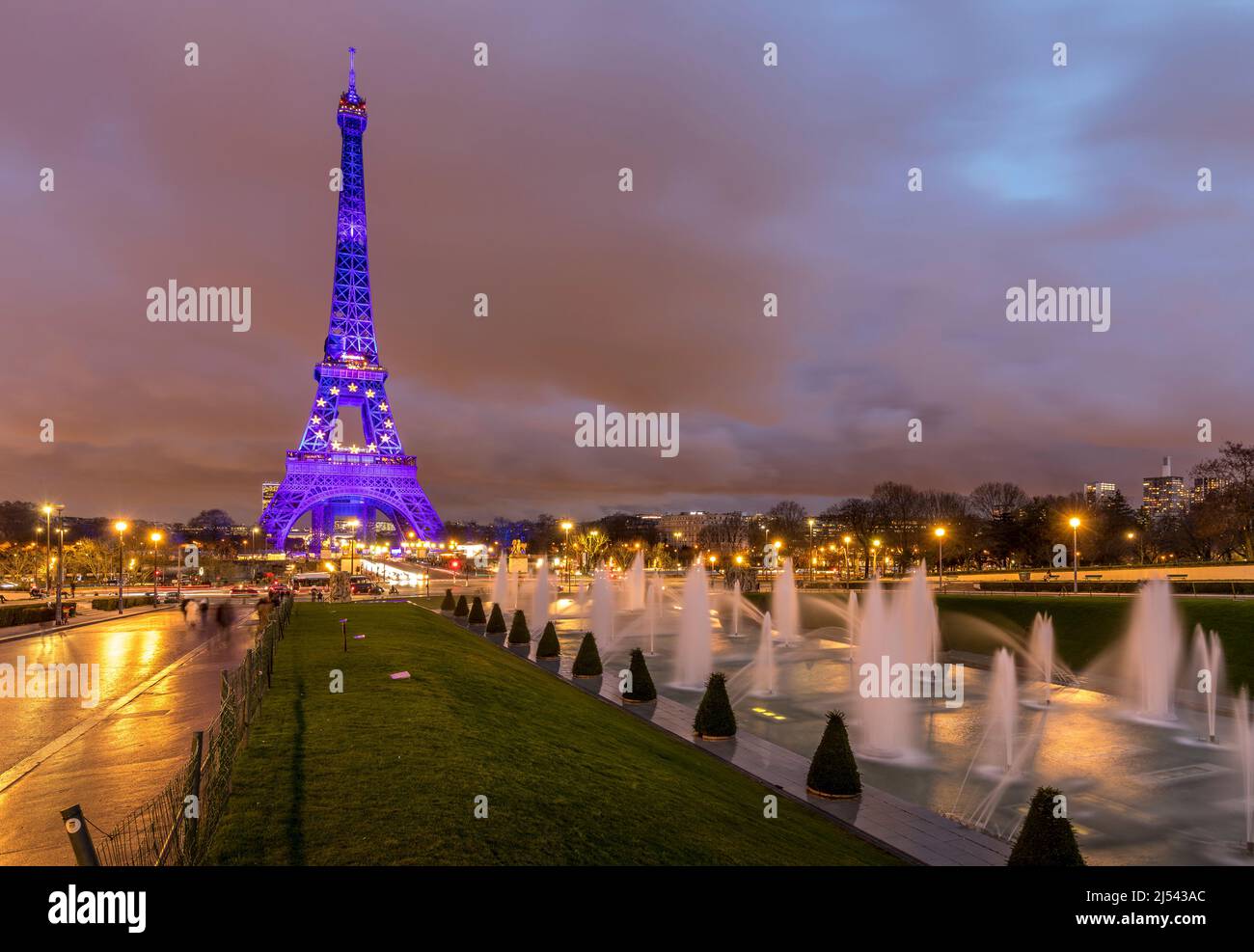 Paris, France - January 4, 2022: Beautiful view of Eiffel tower from ...