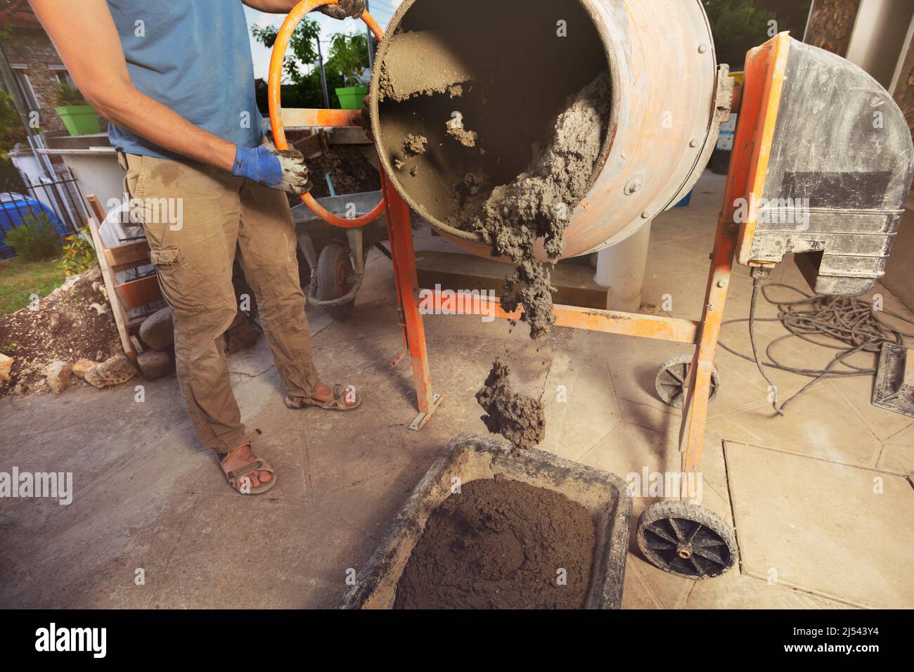 Homemade Electric Cement Mixer