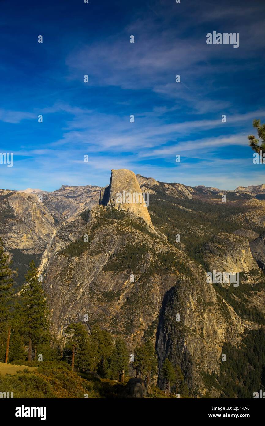 Half Dome. It is a granite dome in Yosemite National Park, California ...