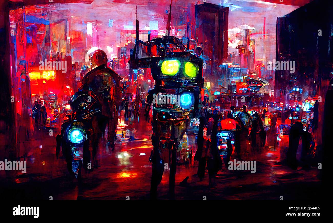 Robotic city hi-res stock photography and images - Alamy