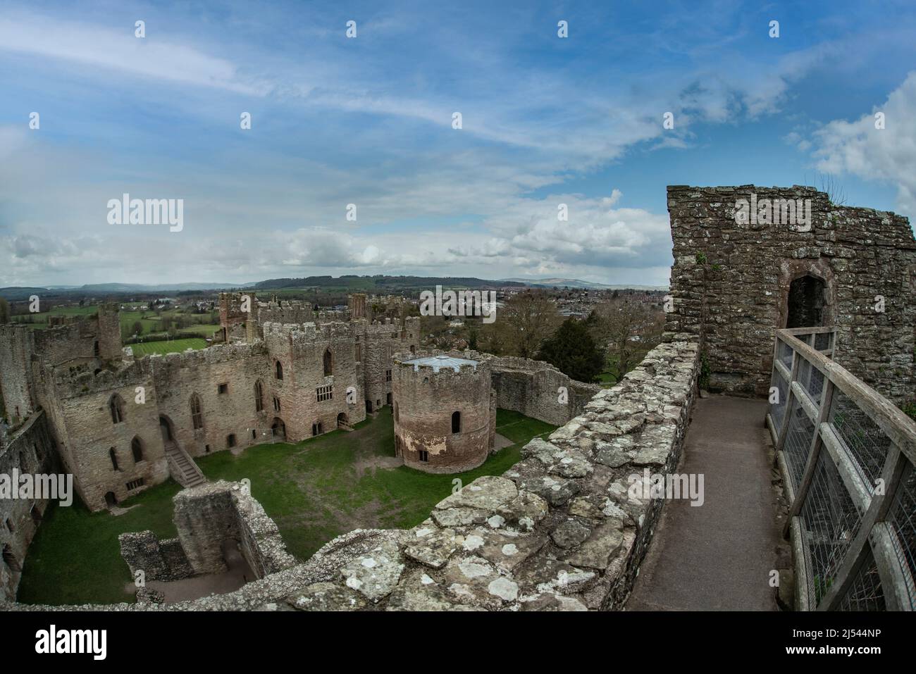 Ludlow Castle is a ruined medieval fortification built in the 11th ...